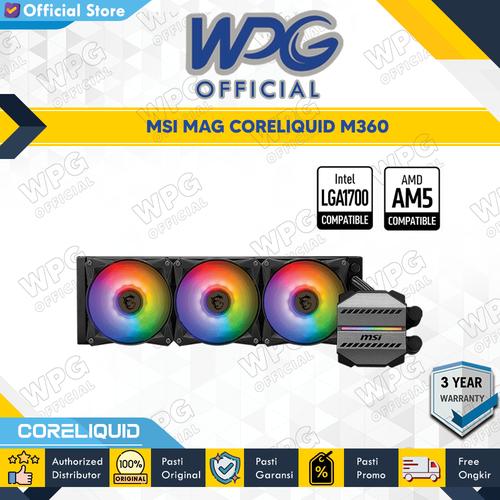 Jual MSI MAG CORELIQUID M360 – MSI CORE LIQUID COOLING 360mm - Jakarta ...