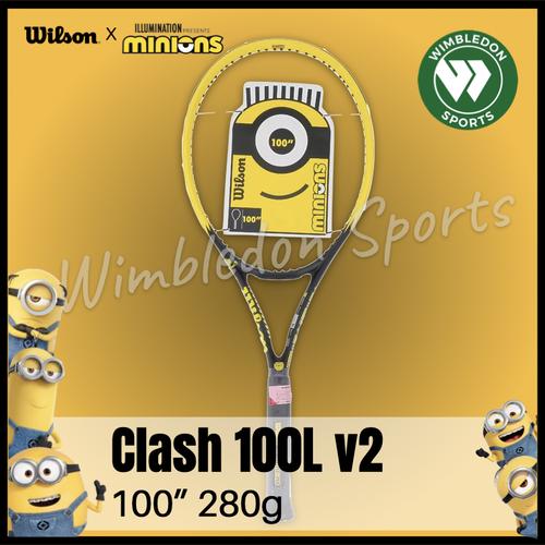 Jual MINIONS x WILSON Raket Tenis CLASH 100L v2 / Raket Wilson MINIONS ...