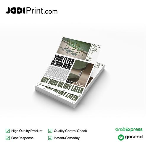 Jual Cetak Flayer / Print Flayer / Brosur Ukuran A5 Bahan Art Paper 1 ...