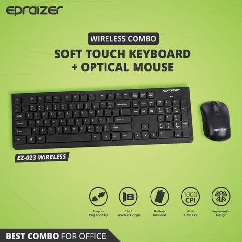 Jual Mouse keyboard Epraizer EZ-023 Wireless - hitam - Jakarta Pusat ...