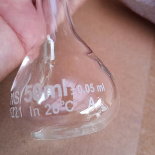 Jual Volumetric Flask Glass with Stopper plastic cap Labu ukur 10mL ...