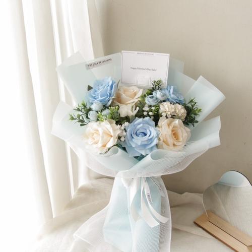 Jual Buket Bunga Palsu Artificial Flower Bouquet Wisuda Gift/Edelweiss ...