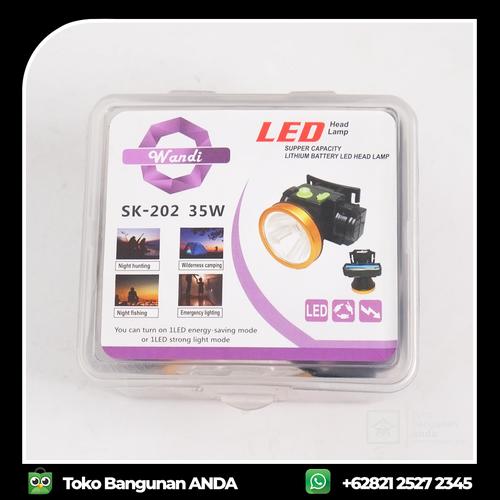 Jual LED HEADLAMP / SENTER KEPALA / WANDI SK-202 35W - Kota Semarang - Toko Bangunan ANDA ...