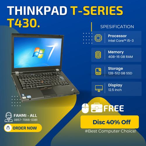 Jual Laptop Lenovo Thinpad T430 Core i5 Ram 8gb Ssd 256gb - ram 8 hdd ...
