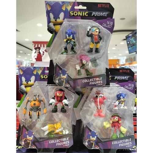 Jual Sale: Sonic Prime Collectible Figures 3 Pack 16 To Collect ...