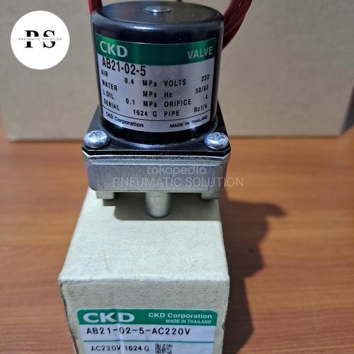 Jual SOLENOID VALVE CKD AB21-02-5 AC220V 1/4" - Jakarta Barat ...