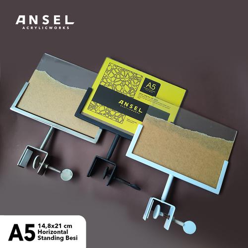 Jual Display Harga POP Acrylic/ Akrilik Penjepit Besi Putar Price Tag ...