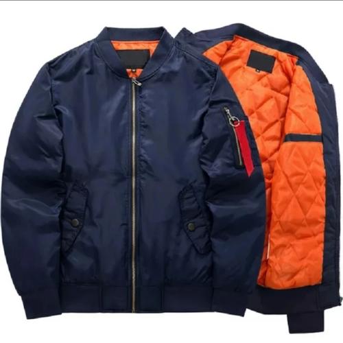 Jual Jaket Bomber Pria/Jaket bomber terbaru - navy, M - Kab. Garut - RN ...