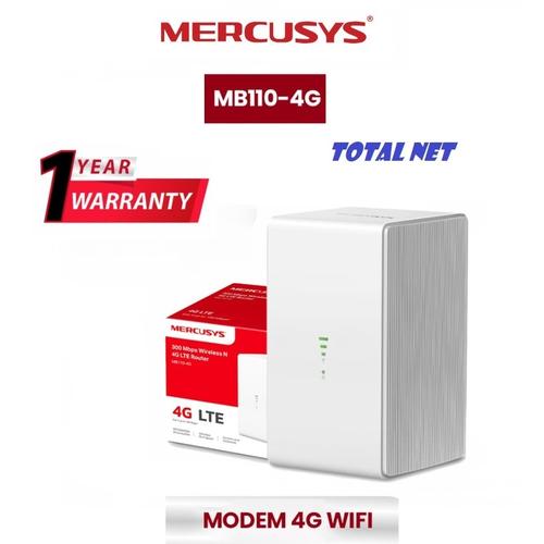 Jual Mercusys MB110-4G N300 4G LTE Modem Wireless Router Modem Bagus ...