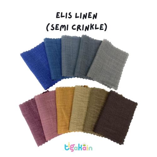 Jual 0.5 Meter Kain Elis Linen Bahan Linen Semi Crinkle - PINK DW ...