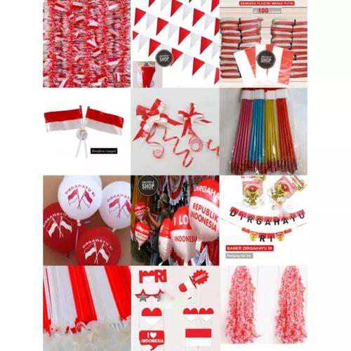 Jual PERNAK PERNIK 17 AGUSTUS MERAH PUTIH - kertas krep - Kab. Lumajang ...