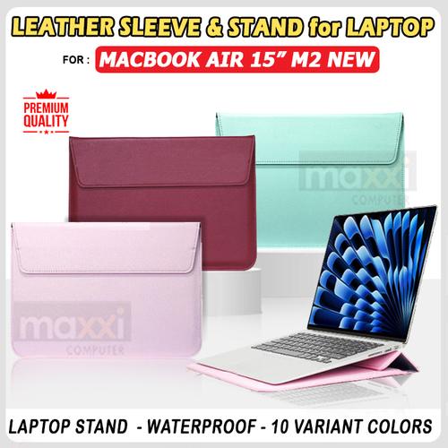 Jual Macbook Air M2 Chip 15" 2023 A2941 Leather Sleeve Tas Case Cover ...