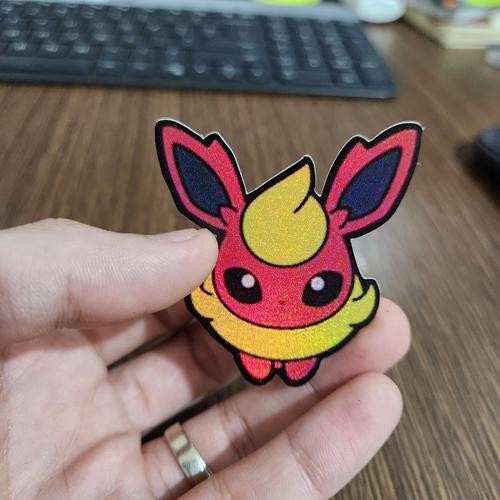 Jual Sticker Hologram Anime - PSH1899 - Pokemon - Eeveelution - Flareon ...