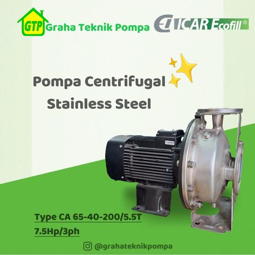 Jual Pompa Air Centrifugal Stainless Steel Icar Ecofill CA 65-40-200/5 ...
