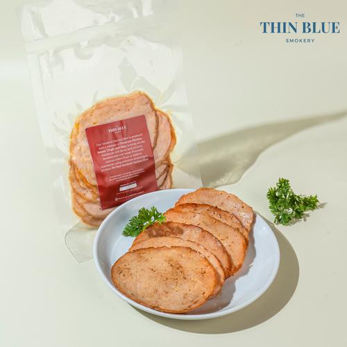 Jual Smoked Chicken Slice Ham | Daging Ayam Iris 100gr | Thin Blue ...