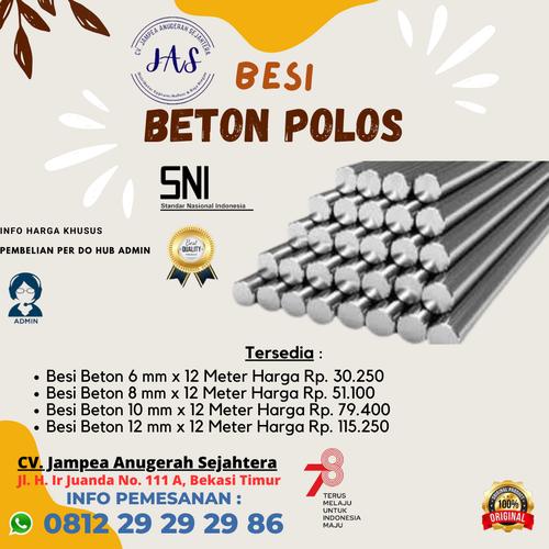 Jual Besi Beton SNI dan Ulir SNI - Besi 8mm - Kota Bekasi - CV Jampea ...