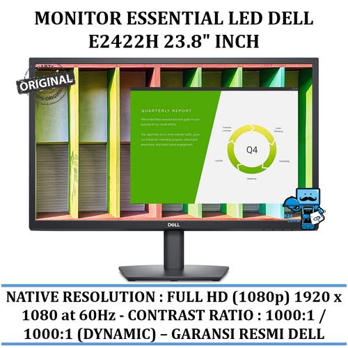 Jual Monitor Essential Led Dell E2422h 23.8" Inch - Garansi Resmi ...