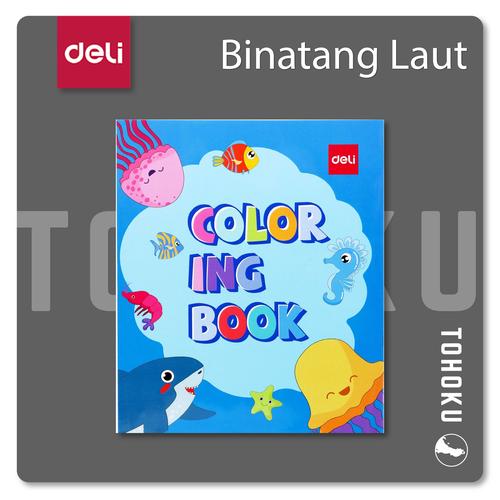 Jual Deli - Children Coloring Book / Buku Mewarnai Anak 12 Lembar ...