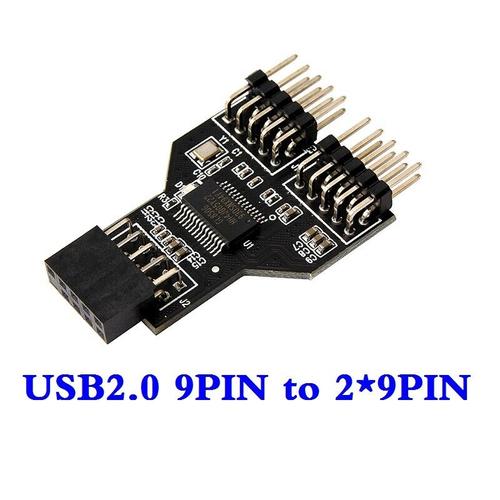 Jual Splitter Board 9 Pin Motherboard 1 to 2 USB Hub Aio Cabang ...