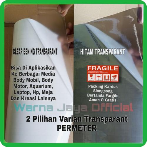 Jual Permeter Sticker Skotlet Scotlet Clear Bening Hitam Black ...
