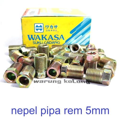 Jual Nepel Pipa Rem 5 mm kunci 10 M10 P1.0 mur sambungan selang nut ...