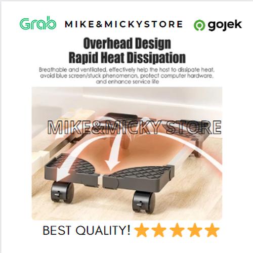 Jual Roda Dudukan Tatakan Roda Kaki CPU Desktop Computer Lemari Kulkas ...