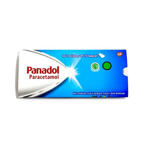 Jual Panadol Paracetamol Caplet (Biru) / Obat Sakit Kepala isi 10 ...