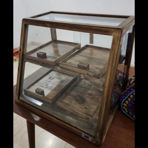 Jual etalase jualan warung food display makanan kayu kaca 60x45x50 , 4 ...