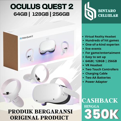 Jual OCULUS QUEST 2 128GB ADVANCED GAMING VR - Virtual Realty All In One - BNOB 256GB - Kota ...