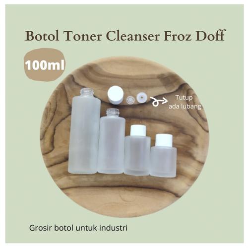Promo Botol Toner Botol facial wash Botol Cleanser kaca 100ml Botol ...