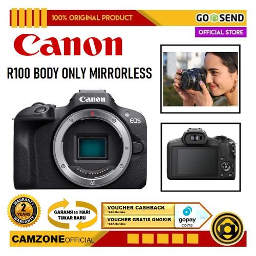Promo Canon EOS R100 Body Only / R100 Kit 18-45mm Mirrorless- Garansi ...