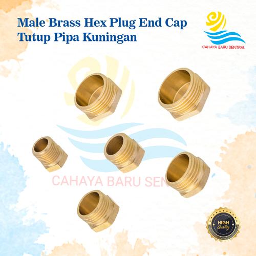 Jual Plug Tutup Drat Dalam 1/2" Kuningan End Plug Dop Pipa Penutup Kran ...