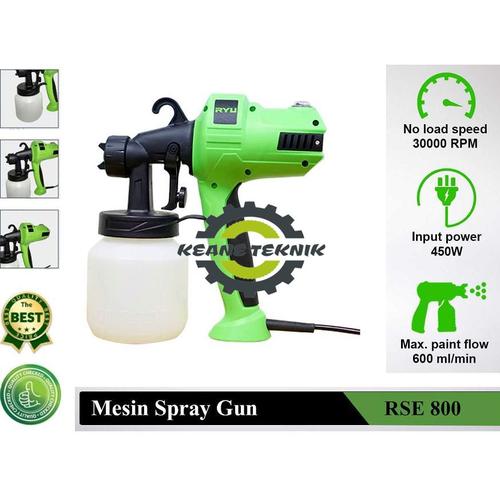 Jual RYU RSE 800 Spray Gun Elektrik Spray Gun Electrik RSE 800 Murah ...