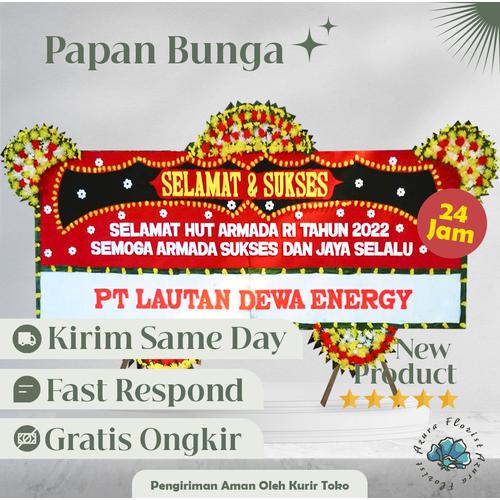 Jual Karangan Bunga Papan Ucapan Papan Gandeng Ukuran 1,5x4 Meter Depok ...