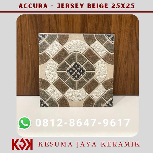 Jual Keramik Lantai Kamar Mandi 25x25 Accura Jersey Beige Jersey Blue - Jakarta Barat - KESUMA ...
