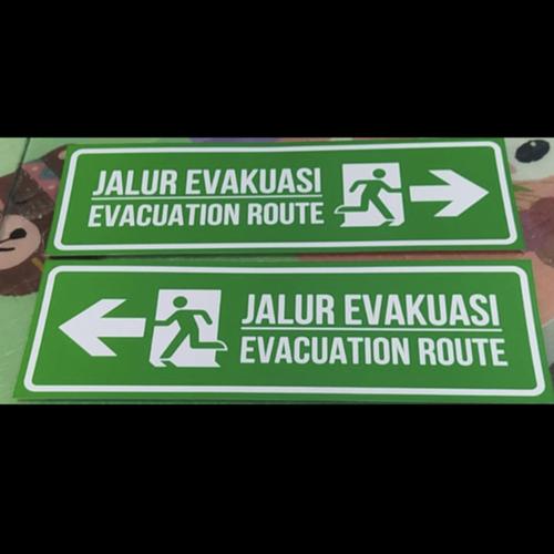 Jual Sign jalur evakuasi akrilik gantung pakai Rantai - Jakarta Barat ...