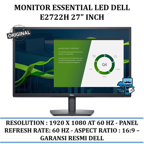 Jual Monitor Essential Led Dell E2722h 27" Inch - Garansi Resmi ...