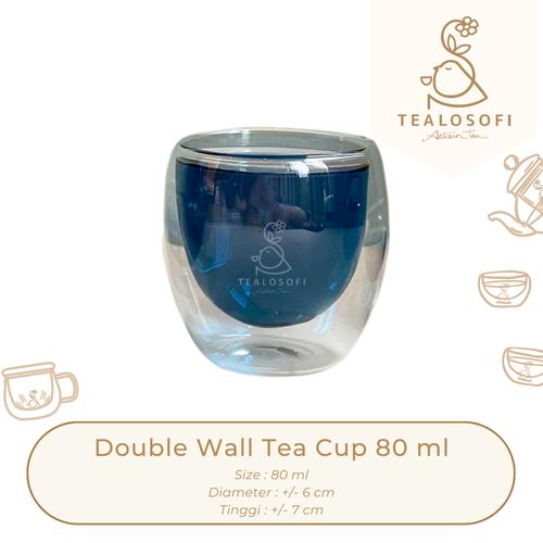 Jual Tea Cup 80 ml Double Wall Glass - Coffee Glass Unik - Gelas Teh ...