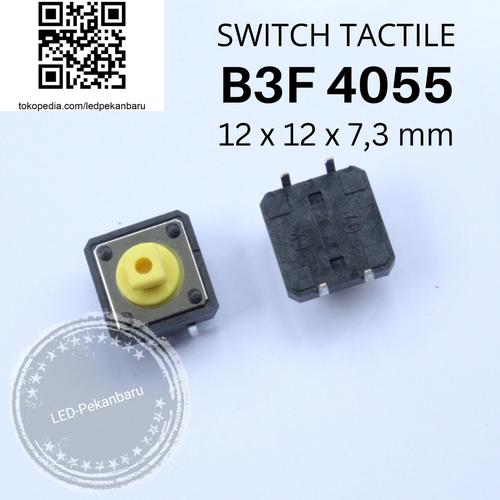 Jual SWITCH PUSH BUTTON B3F 4055 12X12X7,3MM TACHTILE SAKLAR OEM OMRON ...