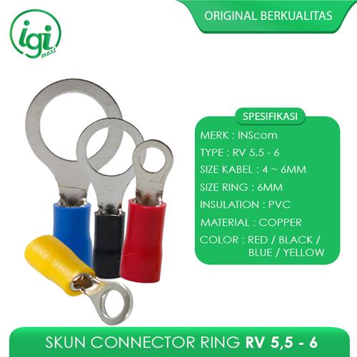Jual KABEL SKUN O RING RV 5.5 - 6 INSCOM - Biru, 100PCS - Kota Surabaya ...