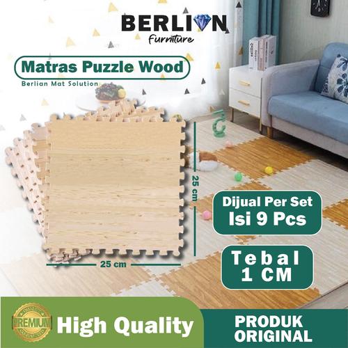 Jual Matras Puzzle WOOD 25x25 Tbl 1 Isi 9 Pcs Alas Lantai Motif Kayu ...