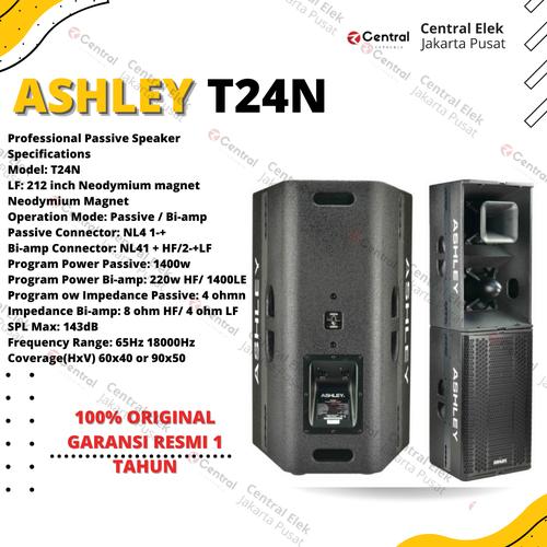 Jual speaker pasif ashley t24n/t 24n 2x12 neodymium magnet original ...
