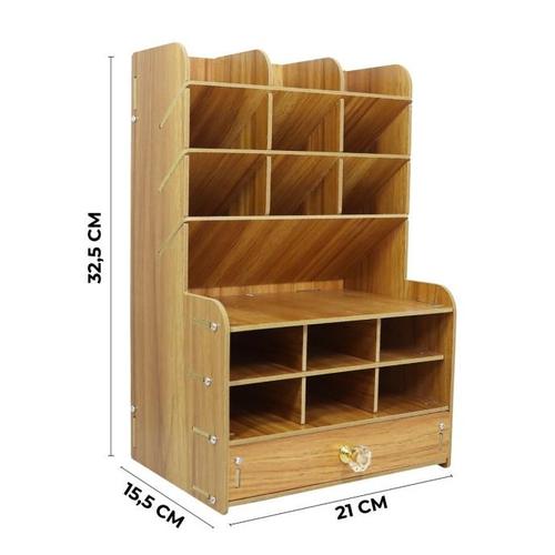 Jual Rak Penyimpanan Sparepart Tool Hp Di Meja Kerja Model Kayu B-16 ...