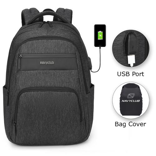 Promo Tas Ransel Laptop Navy Club EJG - Tas Pria Wanita Backpack USB ...