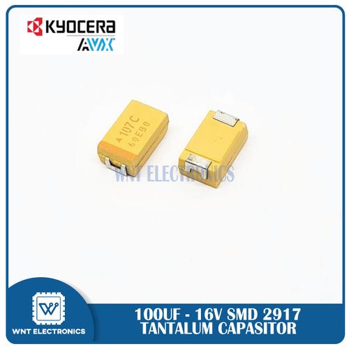 Jual KAPASITOR CAPASITOR TANTALUM 100UF 16V 107C SMD - Kota Bandung ...