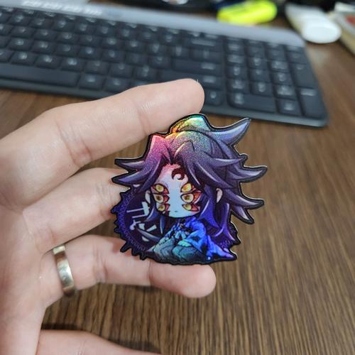 Jual Sticker Hologram Anime - PSH1860 - Demon Slayer - Kokushibo ...
