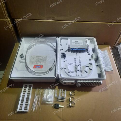 Jual Odp 24 core 3 lubang model paz lengkap splitter box 1:8 sc upc ...