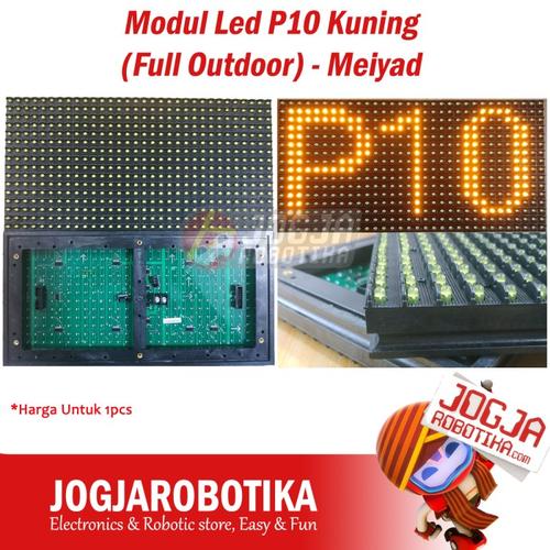 Jual Modul Led P10 Kuning DIP Full Outdoor Panel Running Text Yellow ...