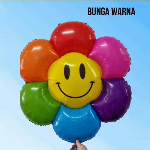Jual 50Biji Balon Matahari Pelangi Jumbo (BALON GAS/FOIL/TERBANG ...