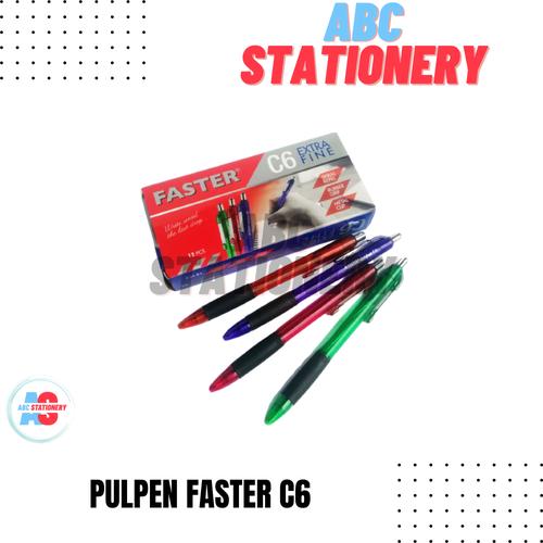 Jual Pulpen Faster C6 (isi 12 buah) - Biru, Lusin - Jakarta Barat - ABC ...